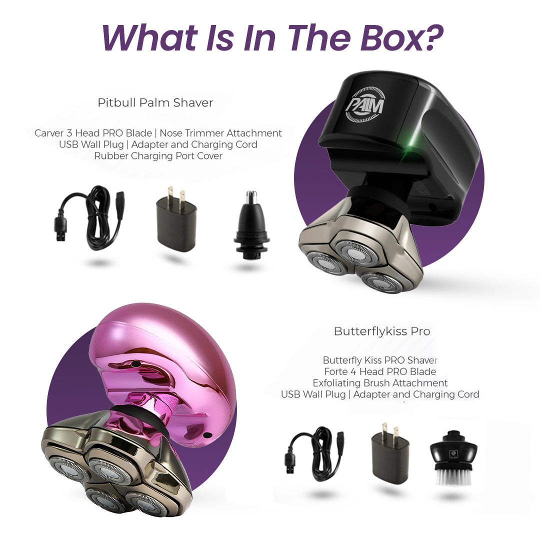 Palm Shaver and Butterfly Kiss Combo for Couples – Skull Shaver IN