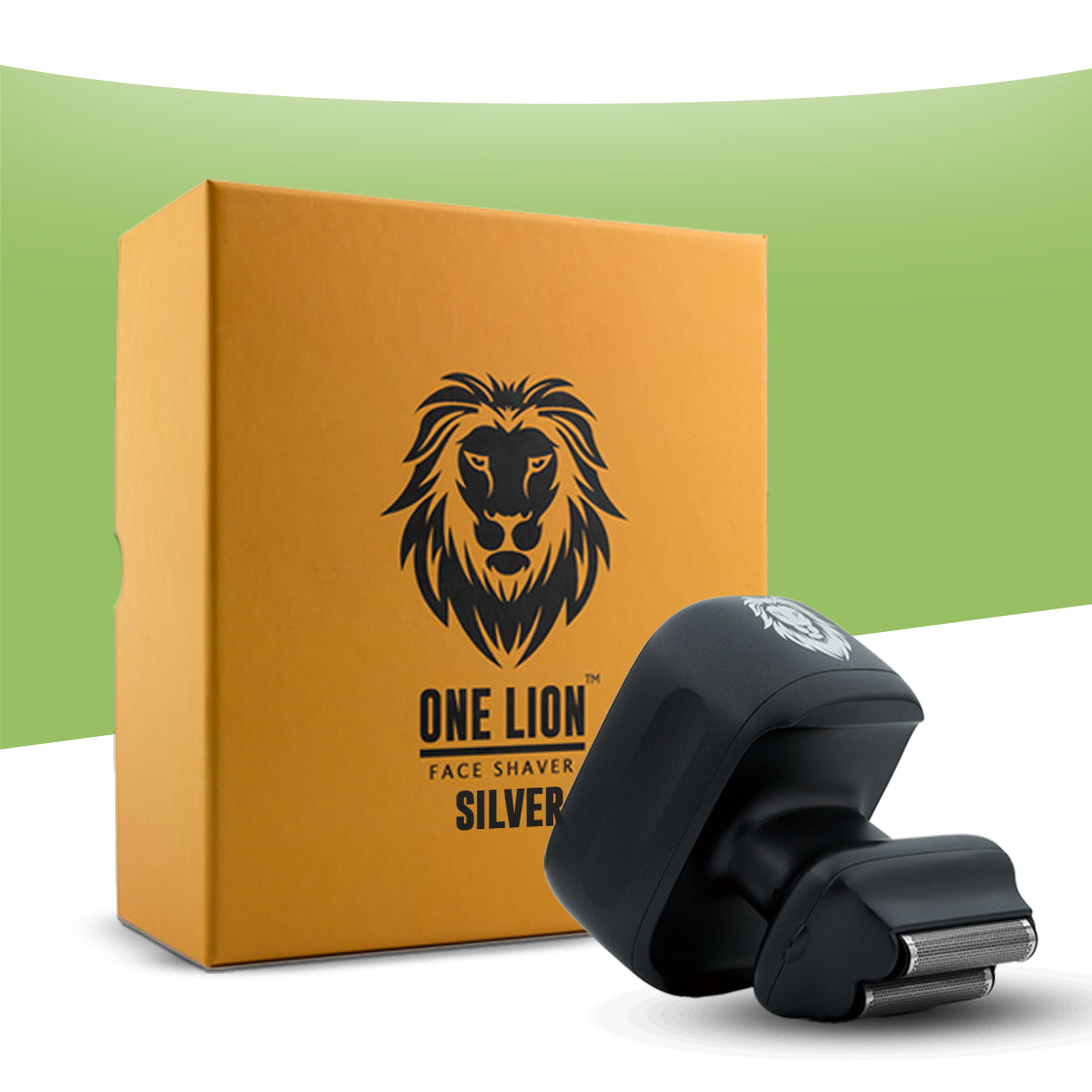 One Lion Silver PRO Foil Shaver | Precision wet-dry shaving for head