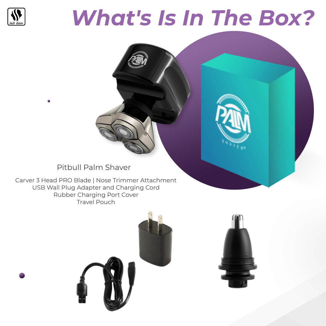 Palm MX5 Head & Face Shaver | 2025 Version | Upgraded with PRO 4-Head ...